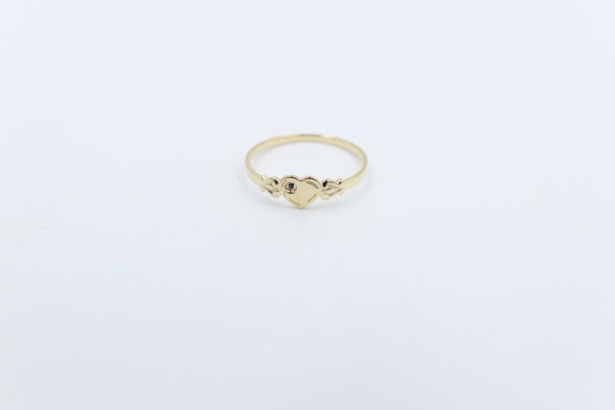 9ct Gold Girls Signet Ring Sapphire SYR2009S – Stonex Jewellers