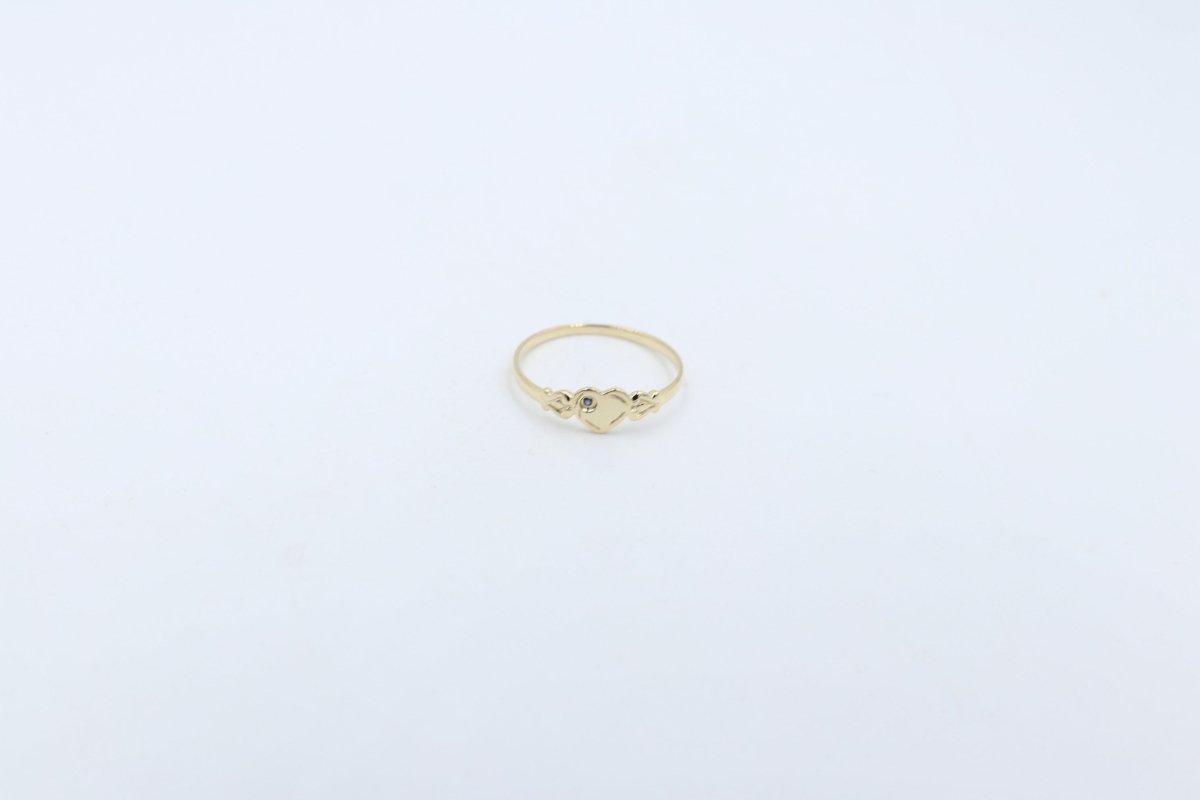 9ct Gold Girls Signet Ring Sapphire SYR2009CY – Stonex Jewellers