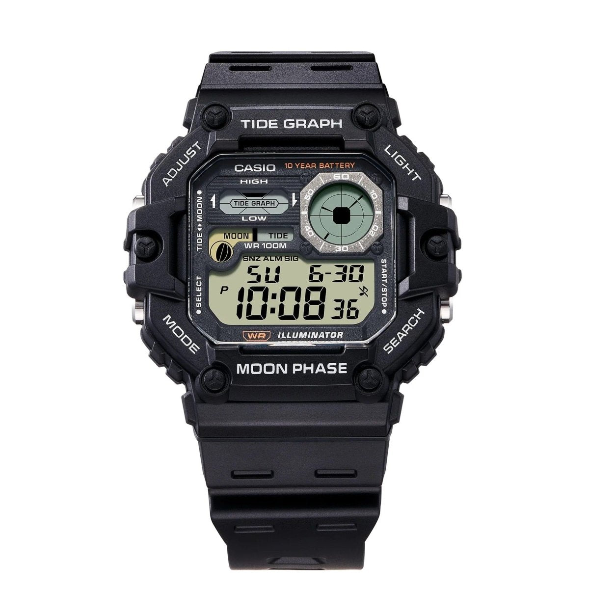 Casio Digital Moon and Tide watch WS1700H-1A – Stonex Jewellers