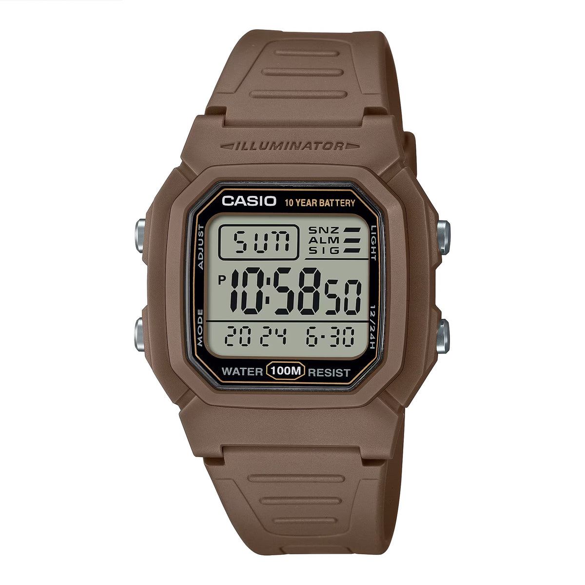 Casio Brown Digital Watch - W-800H-5A – Stonex Jewellers