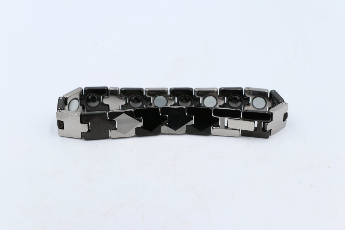 High tech Ceramic Hematite Health Bracelet M04 – Stonex Jewellers