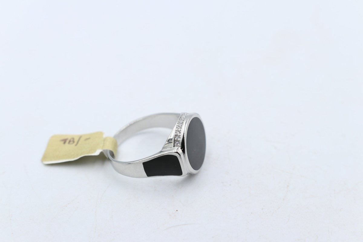 Stg Silver Mens Ring with CZs – Stonex Jewellers